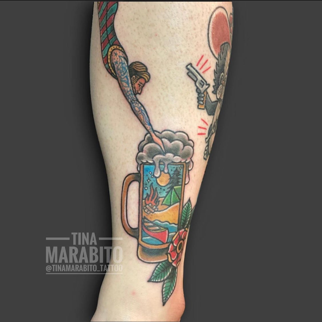 Traditional Beer Tattoo